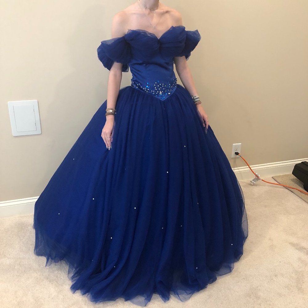 Blue Cinderella Prom Evening Quinceanera Bat Mitzvah … - Gem
